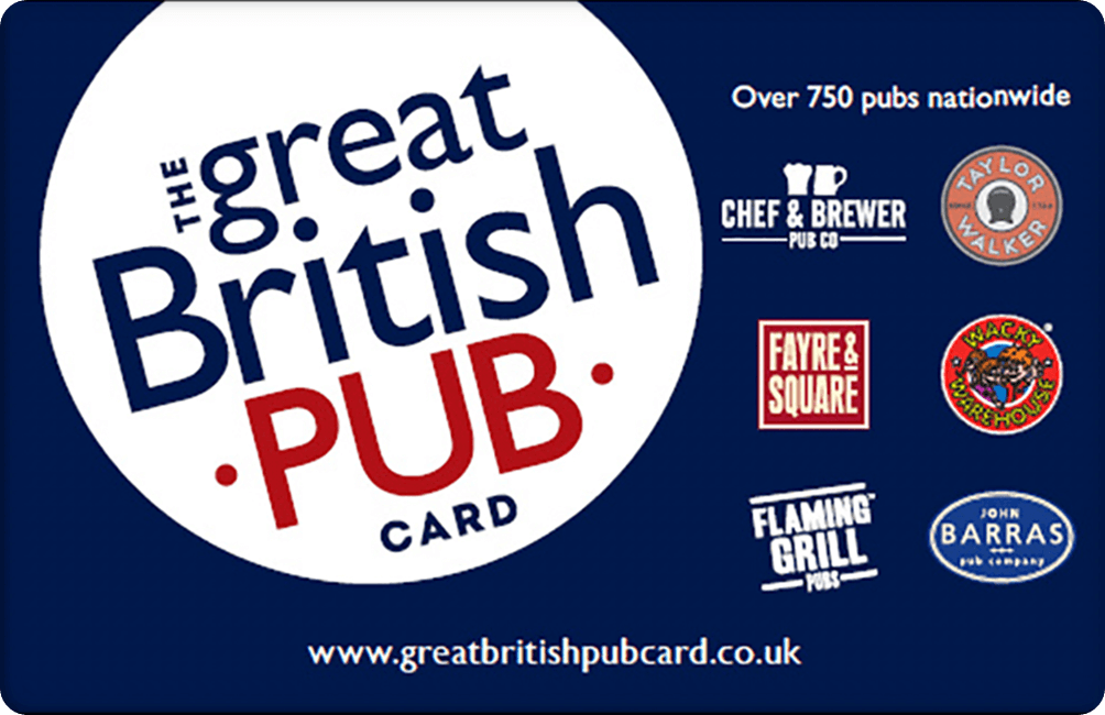 Great British Pub Gift Voucher | giftvouchers.co.uk