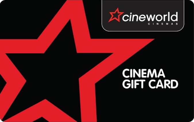 Cineworld voucher – Cinema Gift Card