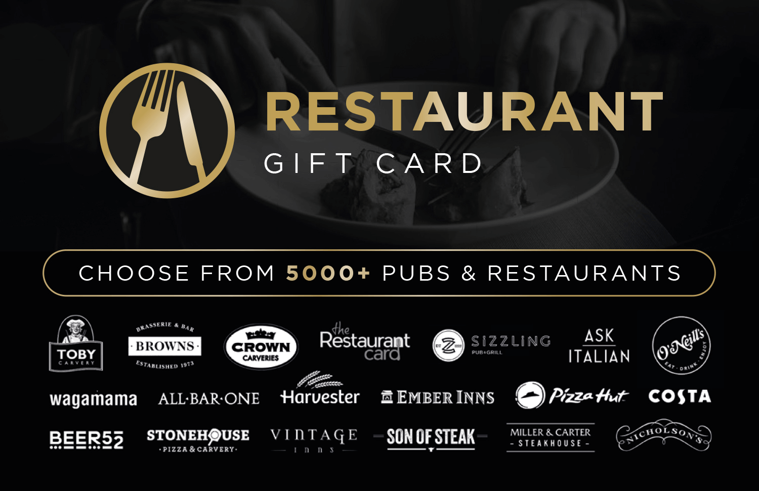 Restaurant Gift Voucher | giftvouchers.co.uk