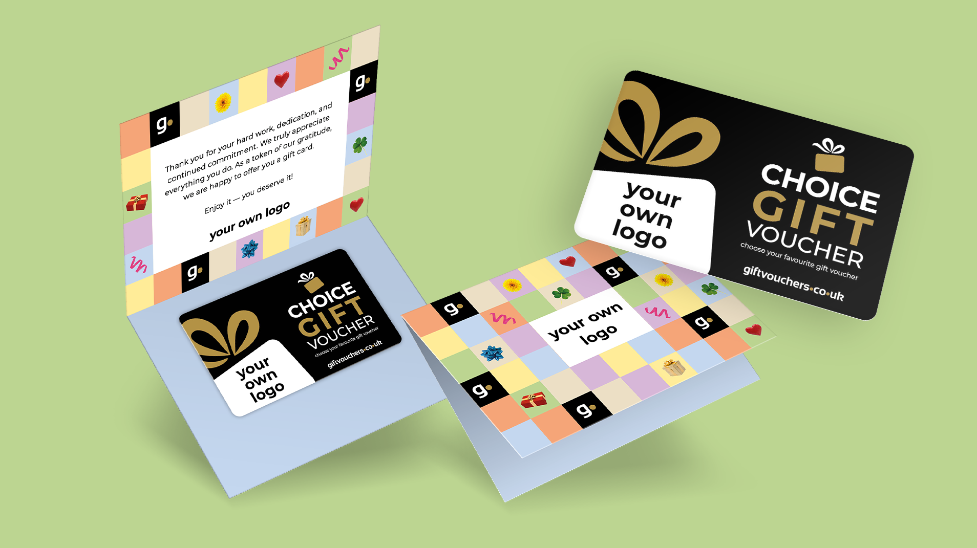 Personalised gift vouchers for business | Custom corporate gifting