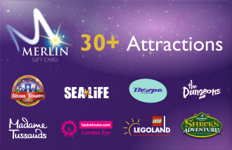 Merlin voucher - digital gift card for UK attractions